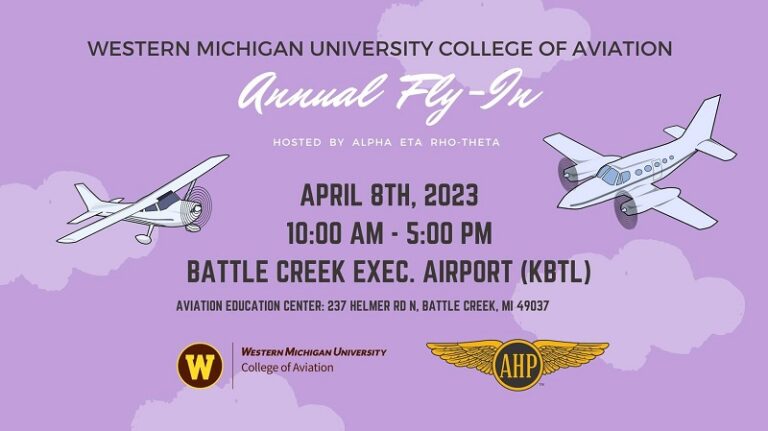 WMU College of Aviation's Annual Fly-In on April 8: Egg Hunt, Buster ...